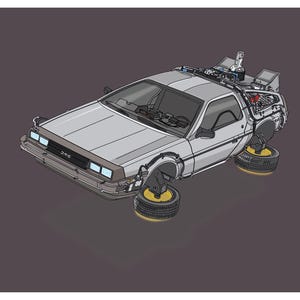 Delorean DMC-12 1981 'back to the Future' - Etsy
