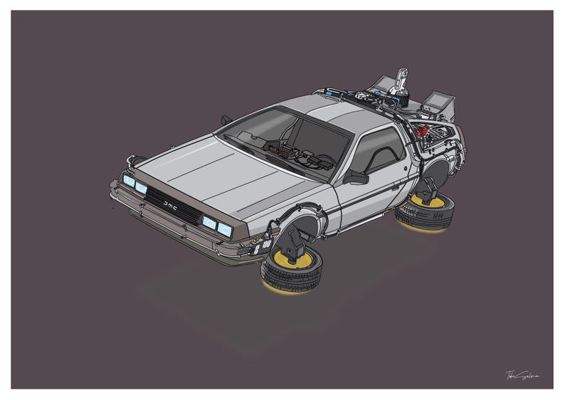 Delorean DMC-12 1981 'back to the Future' - Etsy