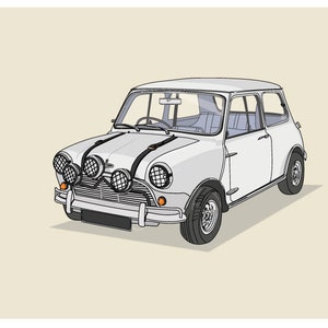 Mini Cooper S 1969 'the Italian Job' - Etsy