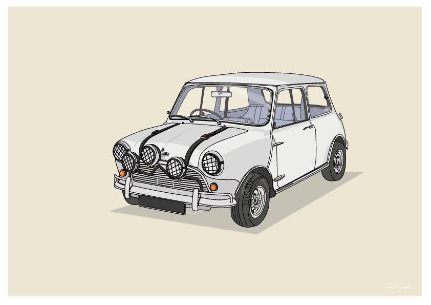 Mini Cooper S 1969 'the Italian Job' - Etsy
