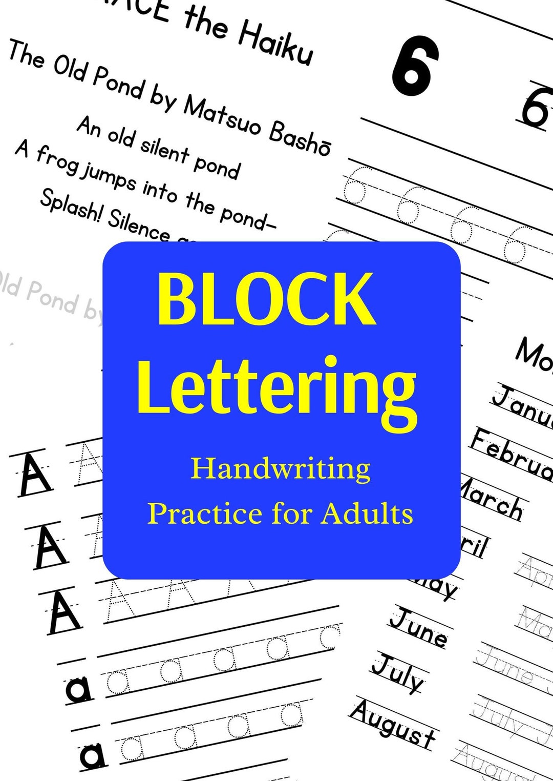 Upgrade Your Handwriting Block Letter Practice Sheets for Adults ...