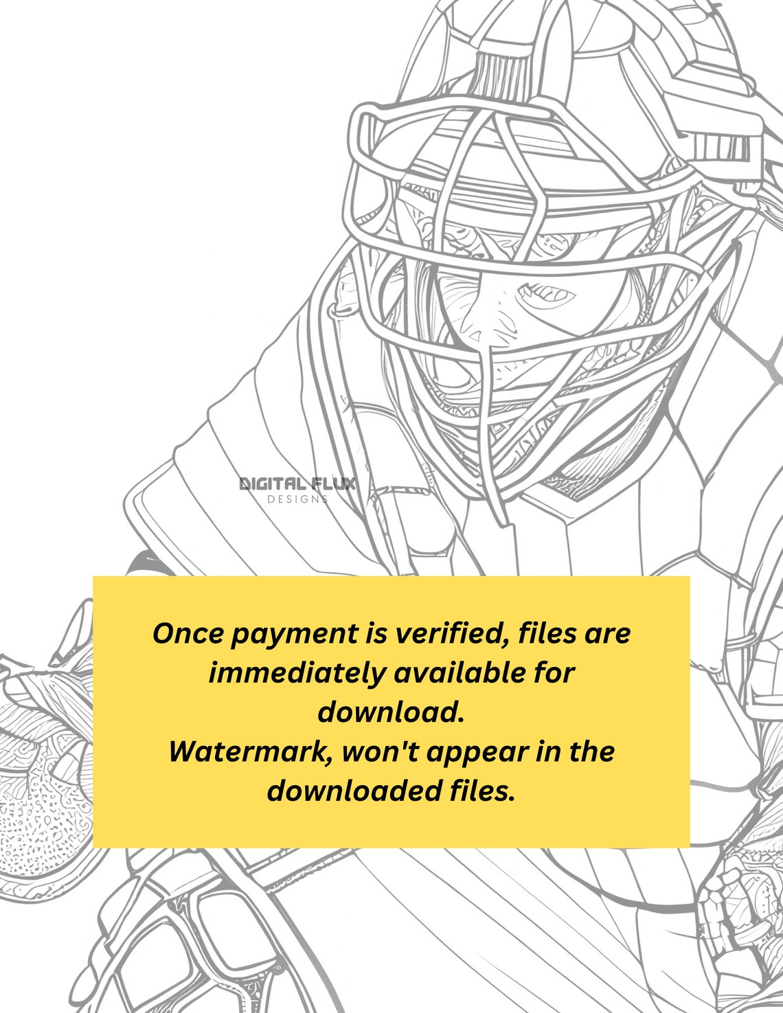 Printable Baseball Coloring Pages. Instant Download PDF. 20 Pages. Kids ...
