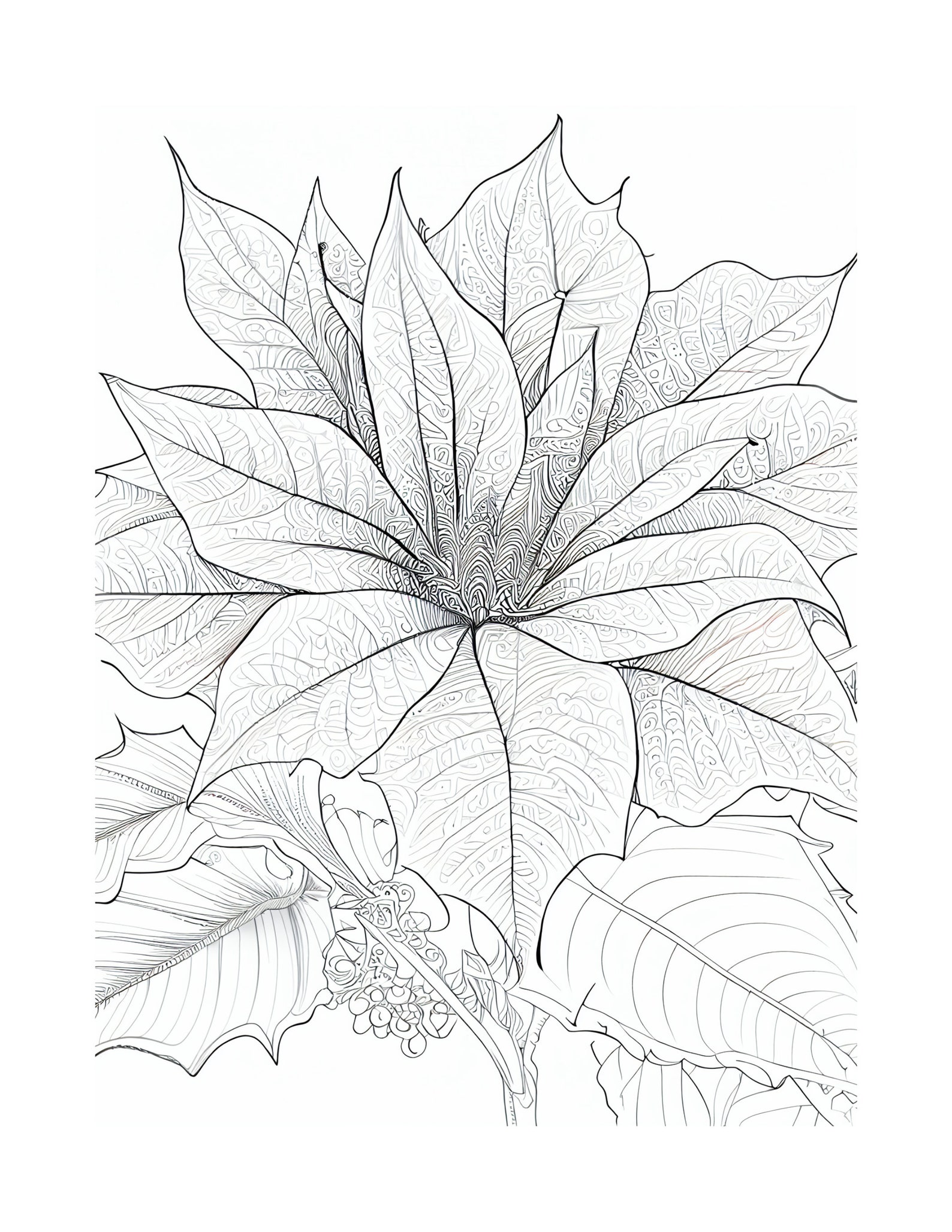 Over 100 Flowers Coloring Book Pages. Printable PDF Downloads. for ...