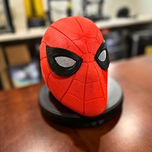 3D Printed Spiderman Helmet for Cosplay - Customizable, High-quality Mask for Spider-man Fans ...