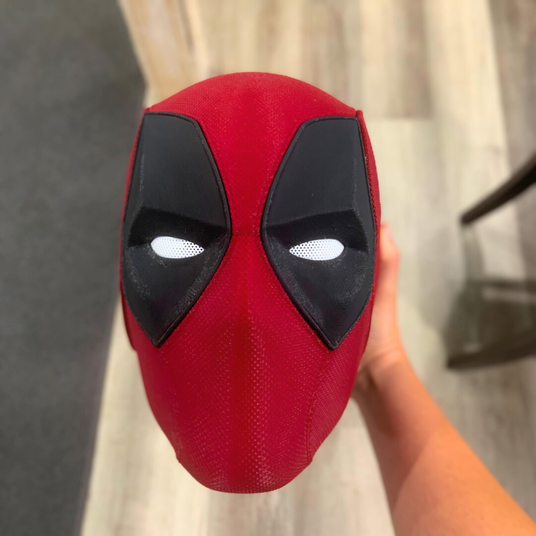 3D Printed Deadpool Mask for Cosplay, Deadpool Helmet, Comic Con ...