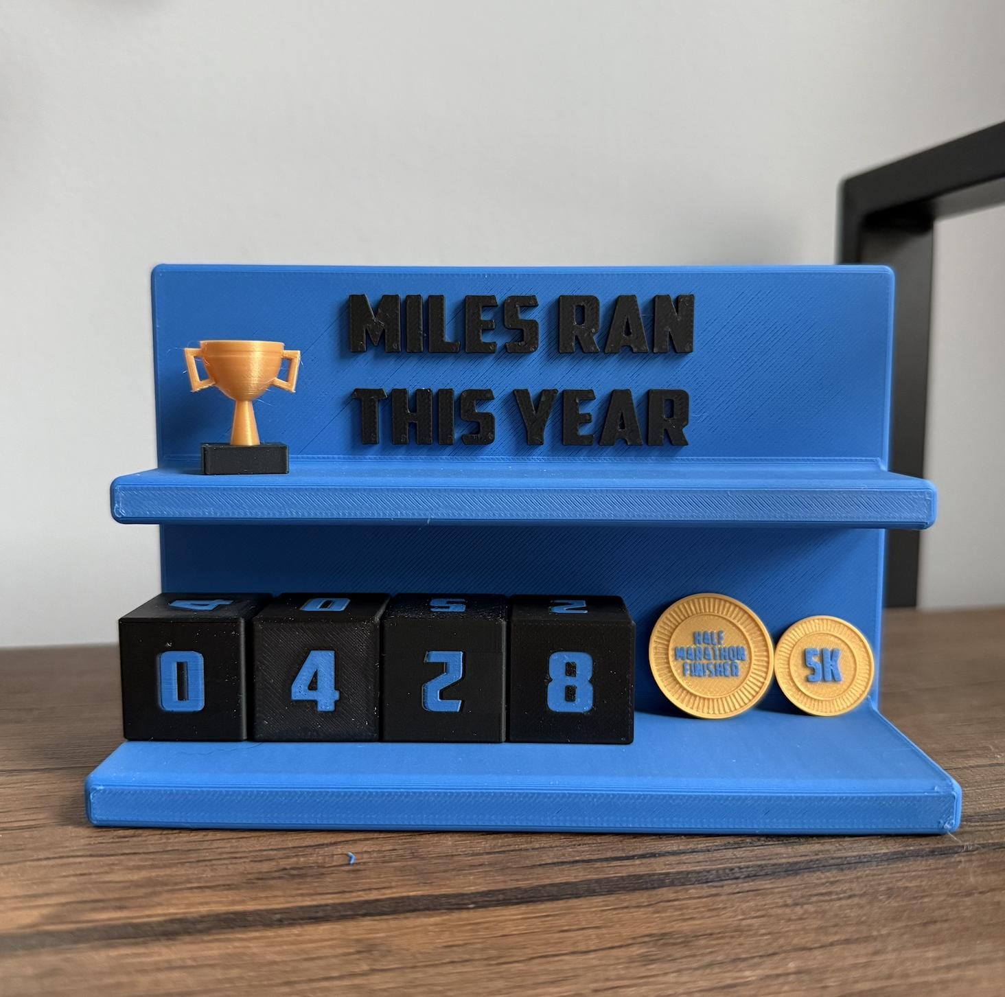 3D Printed Runner Gift – Mileage Tracker Medal & Goal Display - Etsy