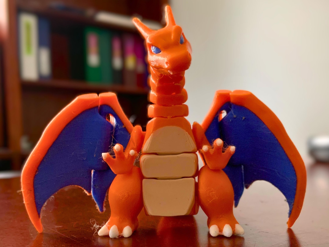 Articulated Charizard Flexi Pokemon, 3D Printed Charizard, Pokemon Gift, Perfect Christmas Gift ...