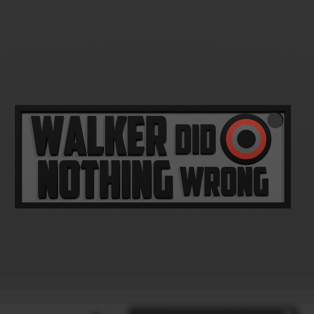 John Walker Did Nothing Wrong Keychain, US Agent Keychain, Marvel ...