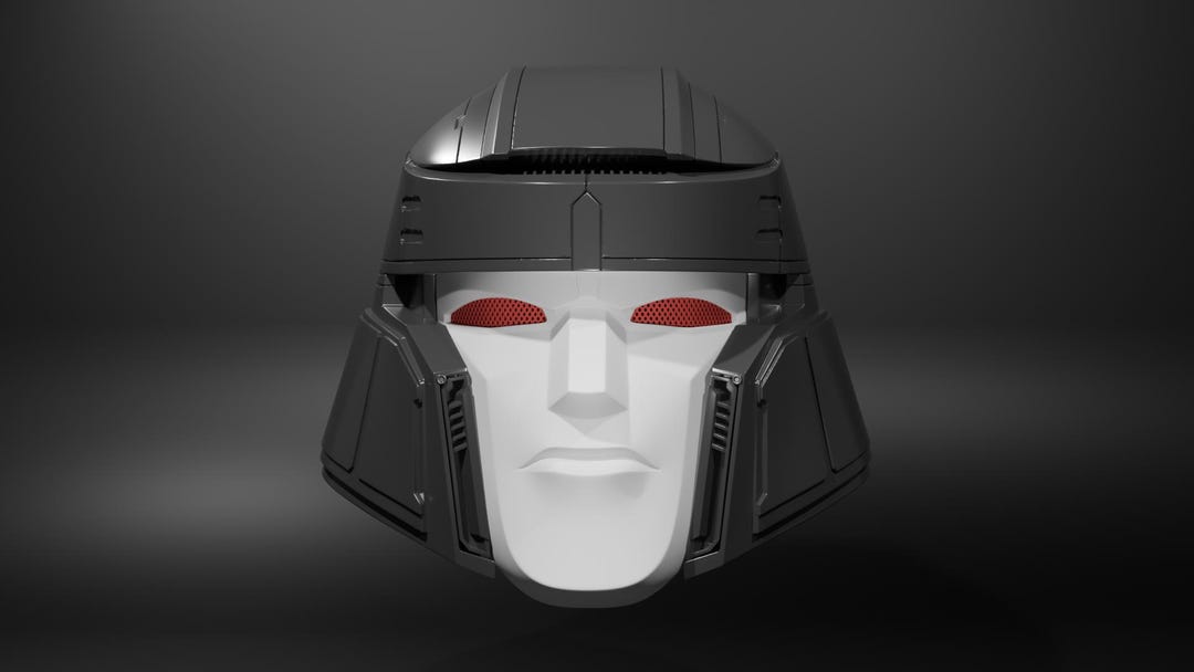 3D Printed Megatron Helmet: Transformers Cosplay, Customizable Fit - Etsy