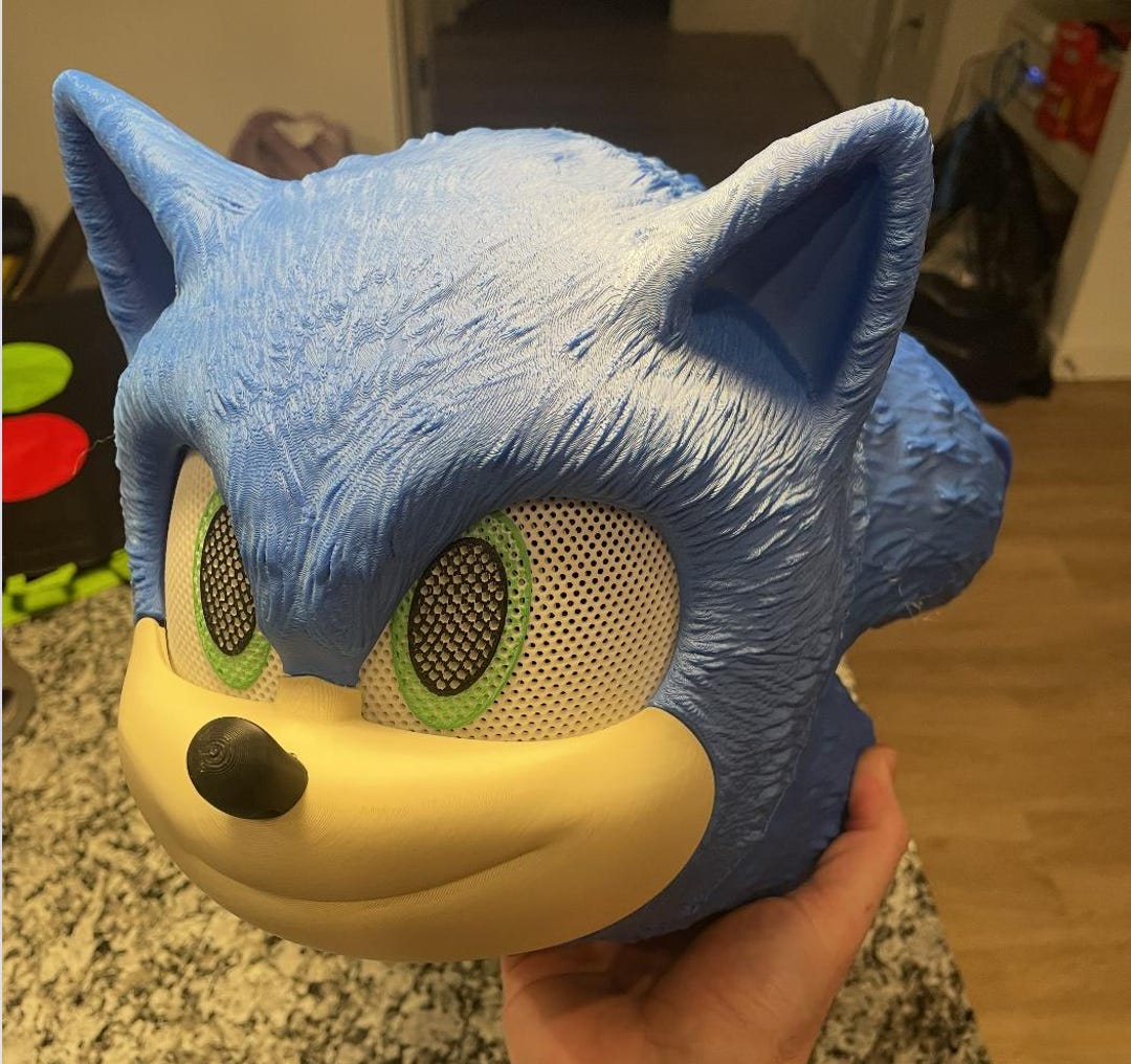 Sonic the Hedgehog Helmet, Sonic the Hedgehog Gift, Sonic Fans, Sonic ...