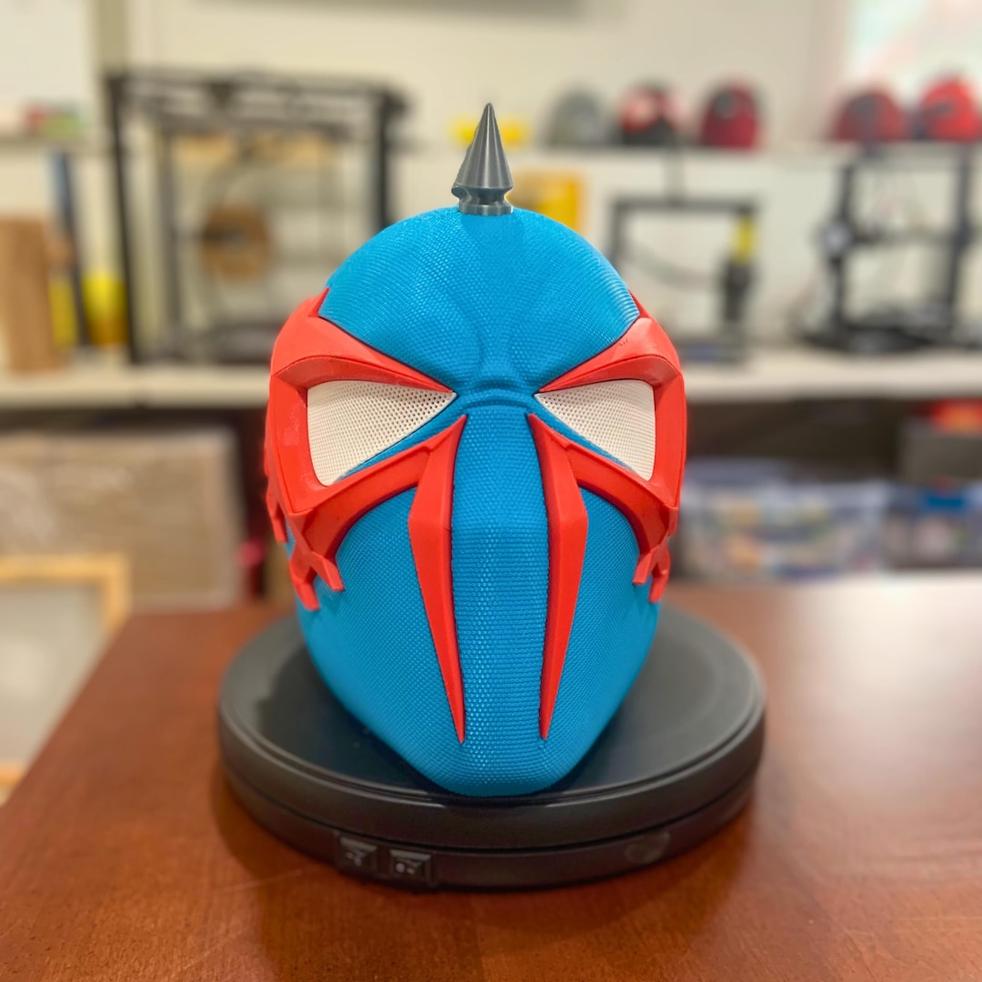 3D Printed Spider-punk 2099 Cosplay Mask: Spiderverse Helmet - Etsy