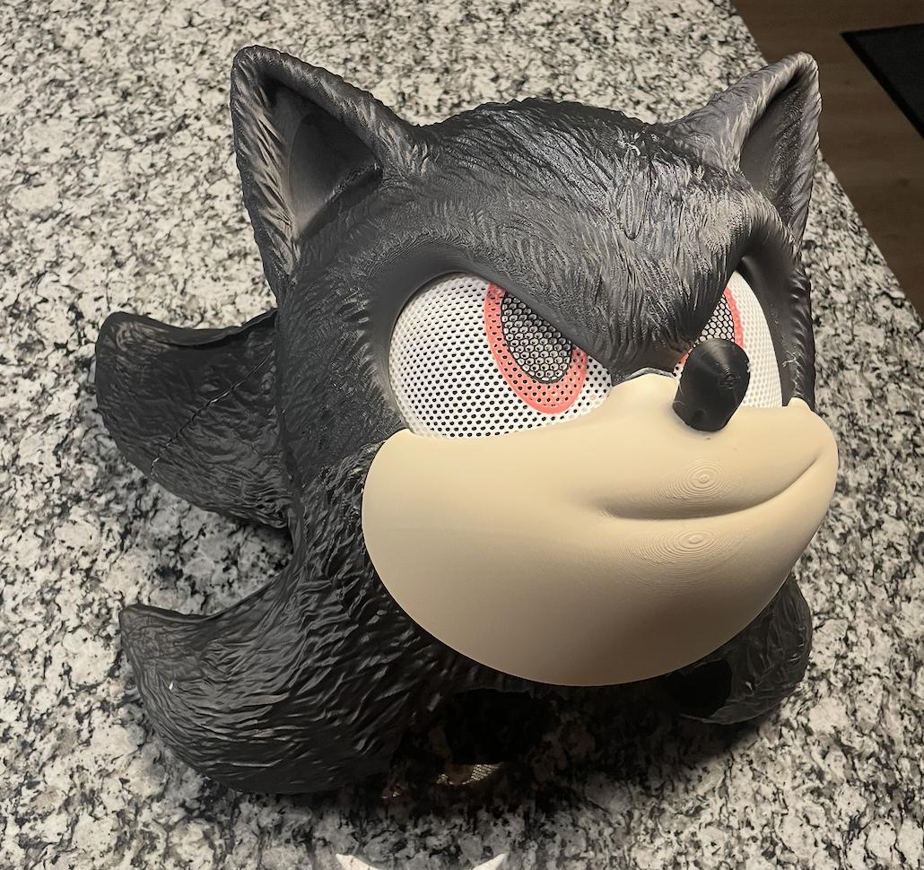 3D Printed Shadow Helmet: Sonic the Hedgehog Cosplay, Kid's Size - Etsy