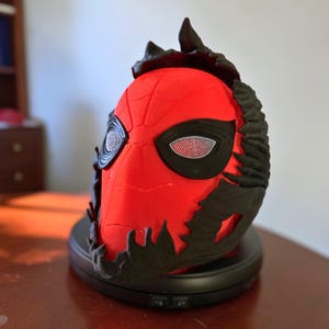 3D Printed Spiderman Venom Mask: Unique Cosplay Helmet - Etsy