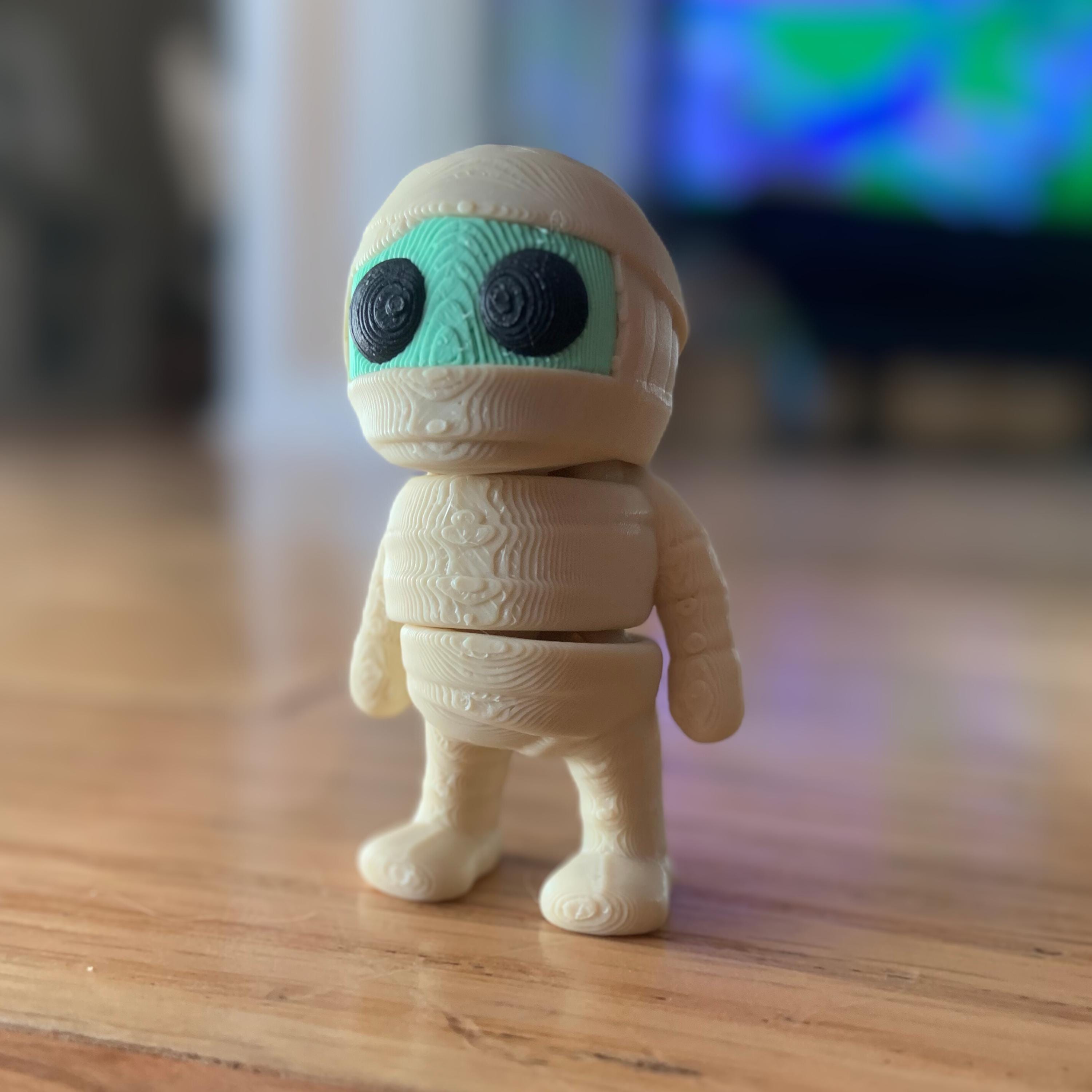 3D Printed Baby Mummy, Tiny Mummy, Fidget Mummy Toy, Flexi Mummy, Desk ...