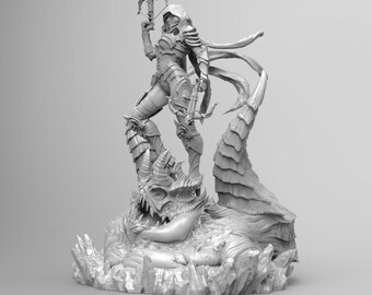 Demon Hunter Statue - Etsy