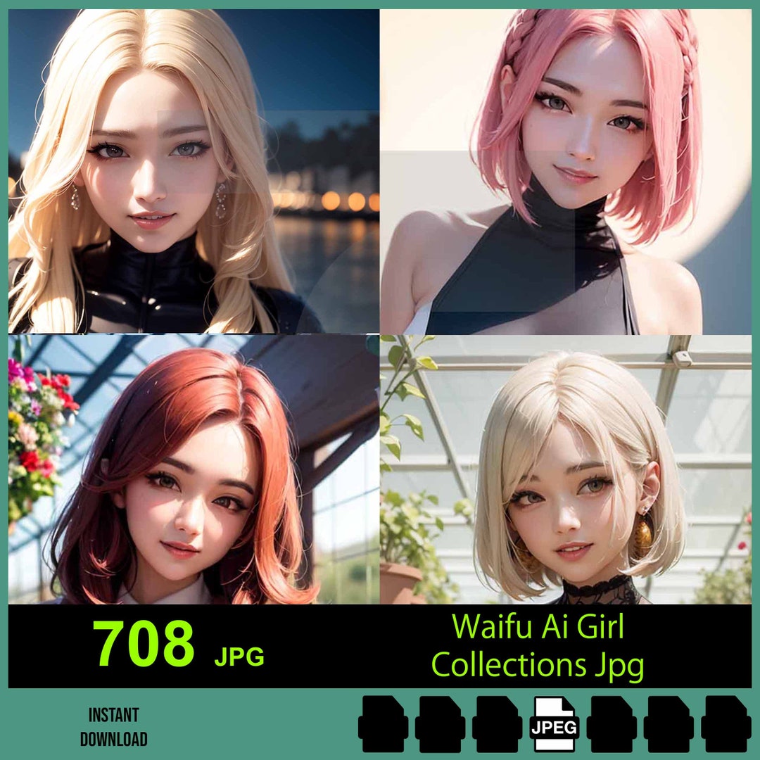 Waifu128 Waifu AI Pretty Girl Art Digital Collections ,704pcs Bundle ...