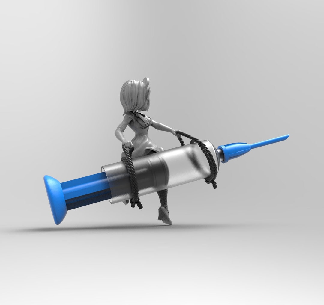 E708 NSFW Character Design, the Nurse Statue, STL 3D Model Design Print Download Files - Etsy