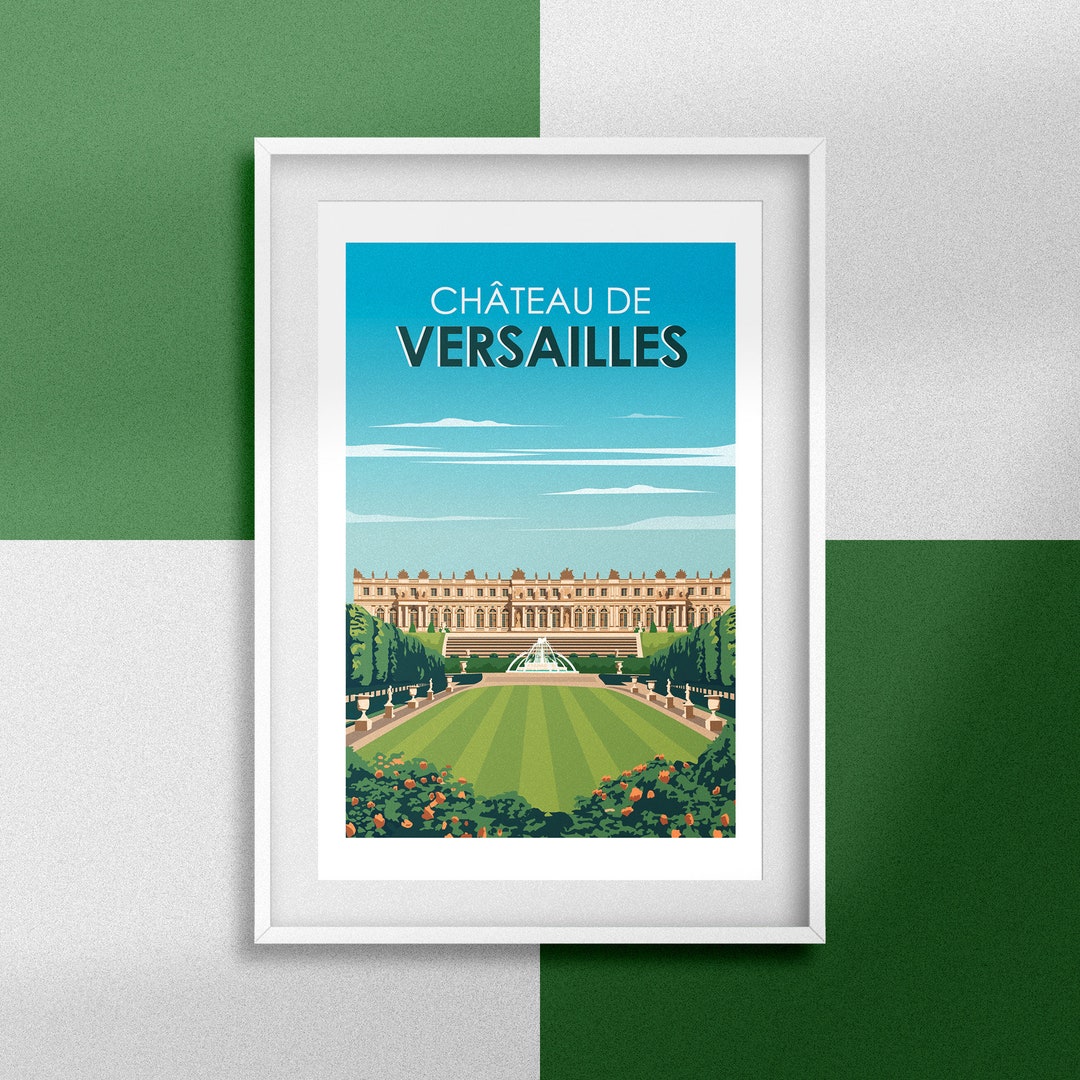 Poster Château De Versailles Poster Paris Travel Souvenir Yvelines ...