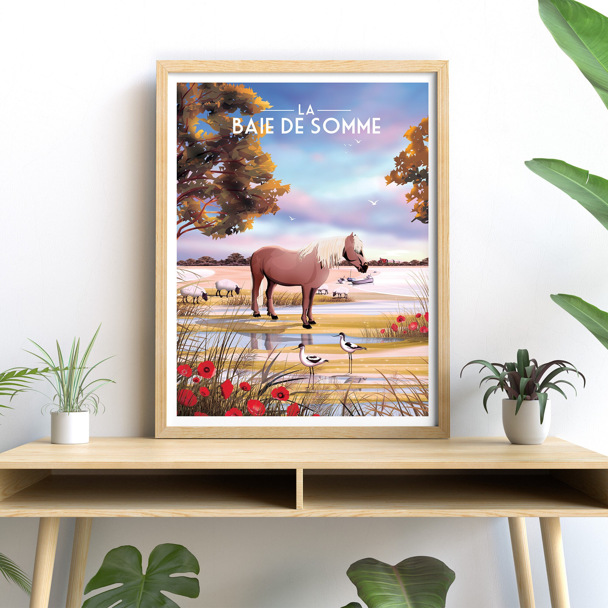 Affiche Baie de Somme France - Poster "Comme une impression de bout du ...