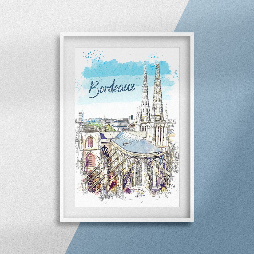 Bordeaux Wine Region Poster, Saint-andré Cathedral Poster, City ...