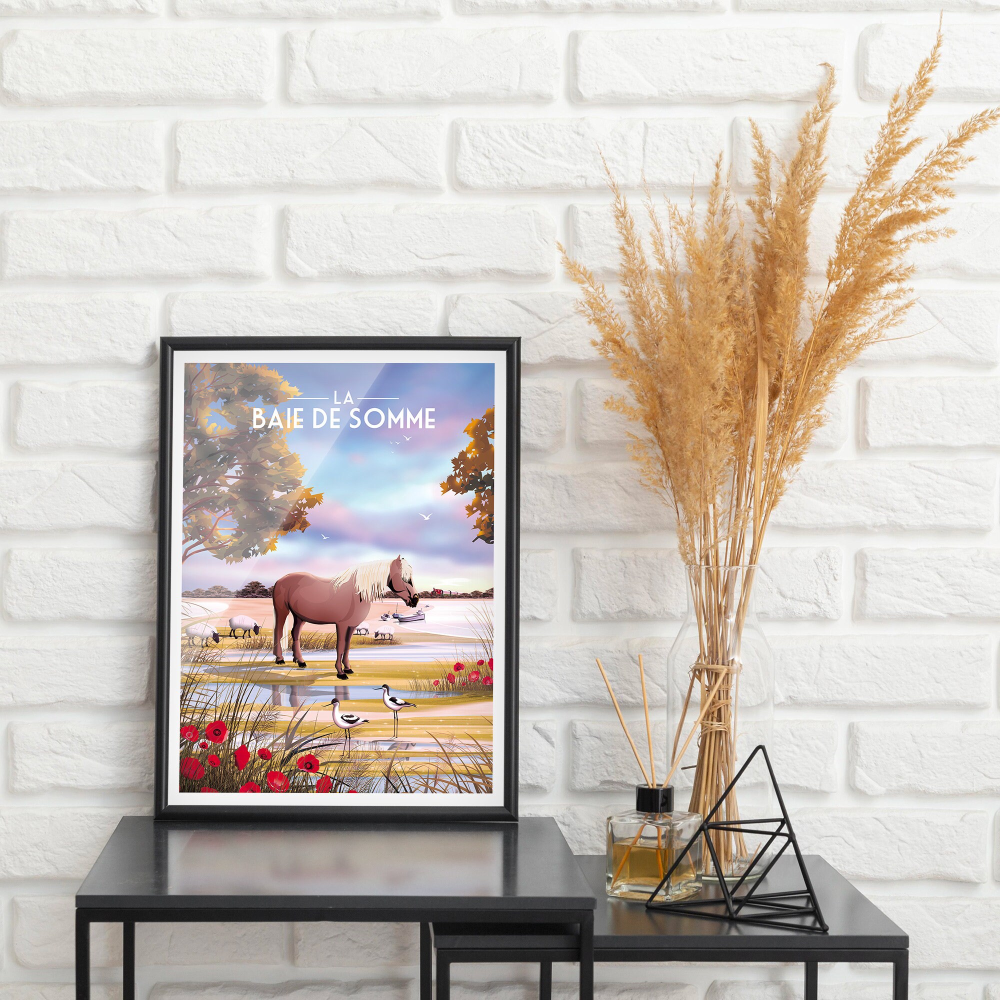 Affiche Baie de Somme France - Poster "Comme une impression de bout du ...