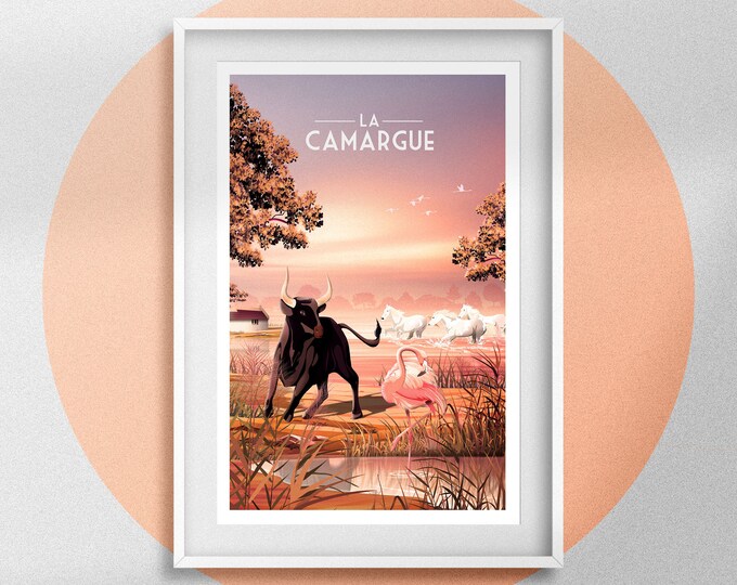 Camargue Horses Stags Fighting Designed by Animal Den - Etsy