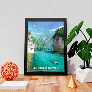 Gorges Du Tarn Poster Wall Decoration France Poster Lozère Travel ...