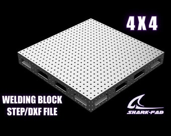 Welding Fabrication Table Block 2'x4' DXF FILE - Etsy