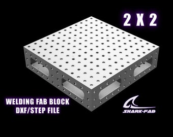 Welding Fabrication Table Block 2'x4' DXF FILE - Etsy
