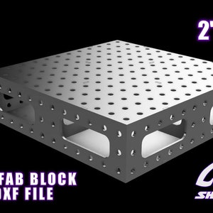 Welding Fabrication Block Table 2'x2' STEP/DXF FILE - Etsy