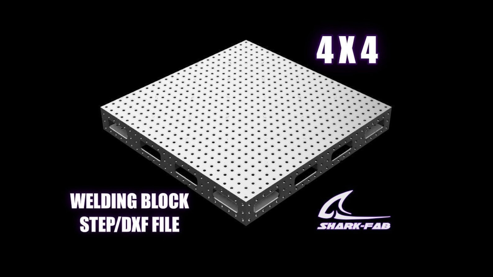 Welding Fabrication Block Table 4'X4' STEP/DXF FILE - Etsy