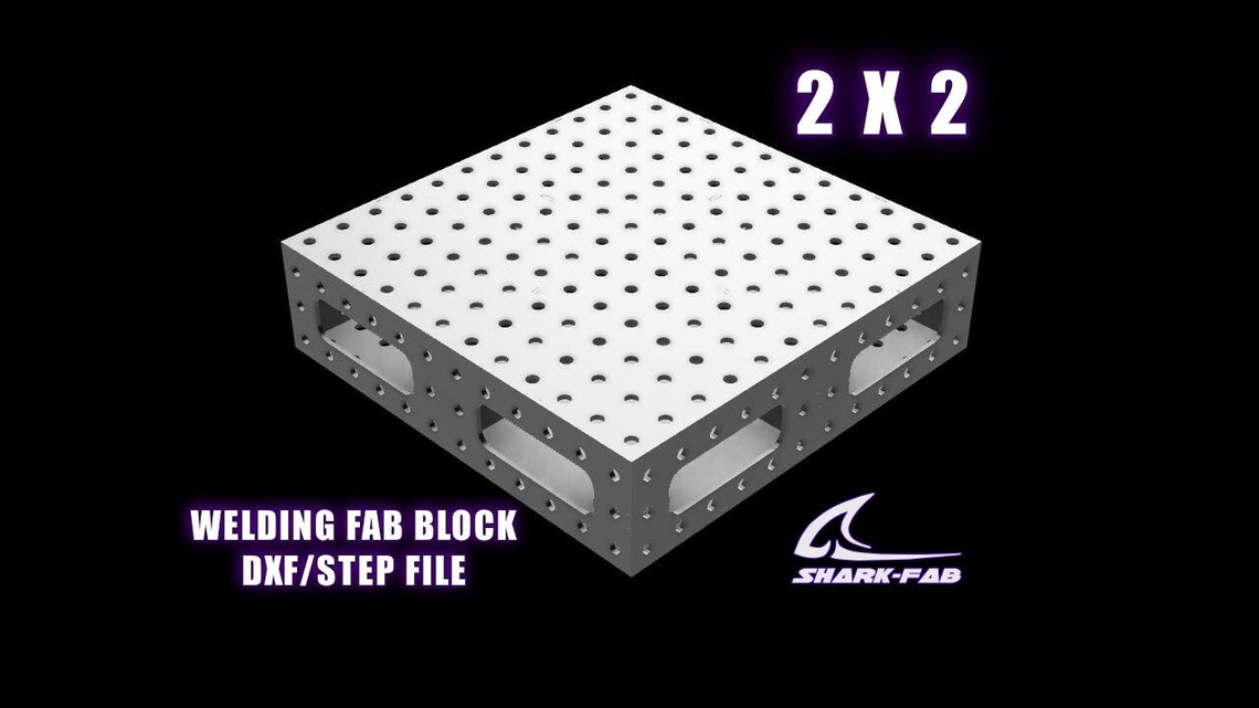 Welding Fabrication Block Table 2'x2' STEP/DXF FILE - Etsy