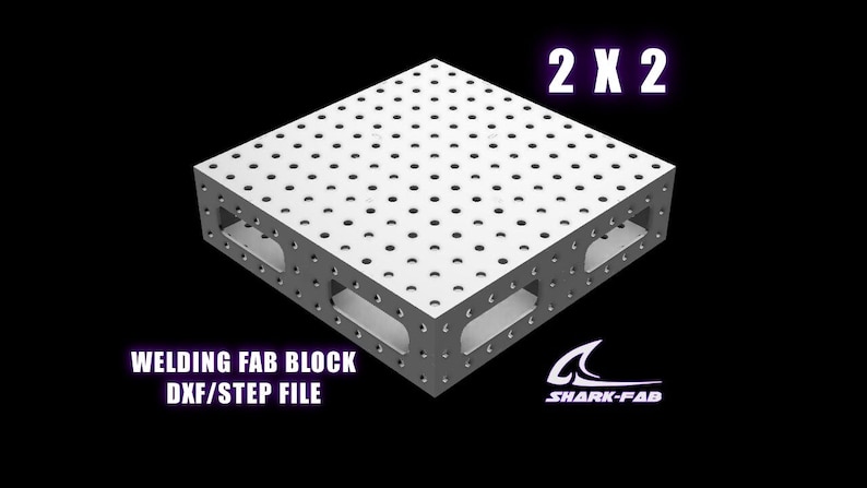 Welding Fabrication Block Table 2'x2' STEP/DXF FILE - Etsy