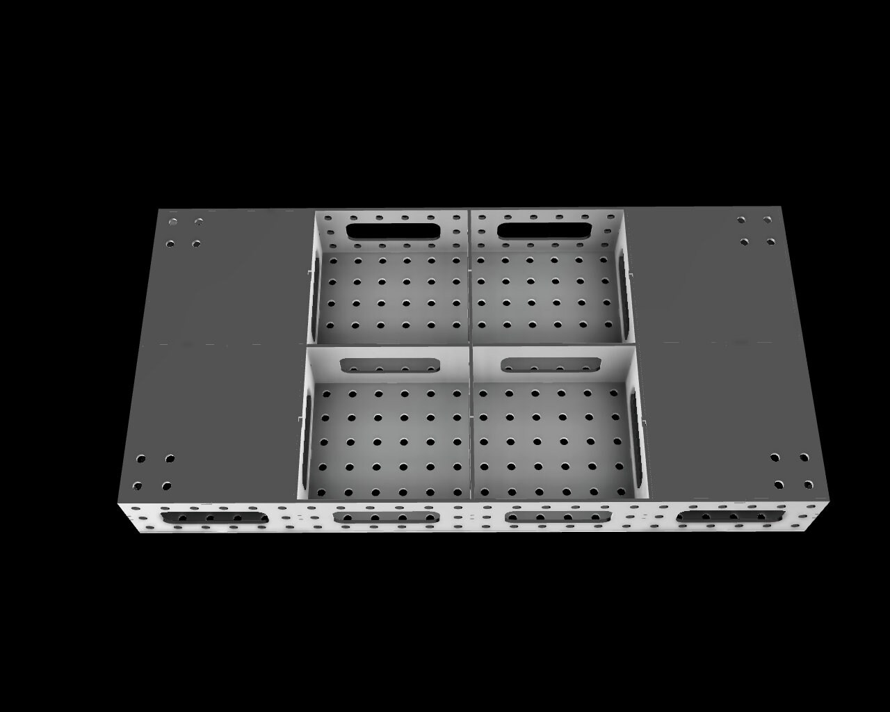 Welding Fabrication Table Block 2'x4' DXF FILE - Etsy