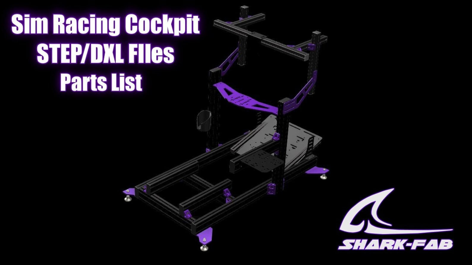 Sim Racing Cockpit Plans STEP/DXF Files With Parts List Fanatec ...