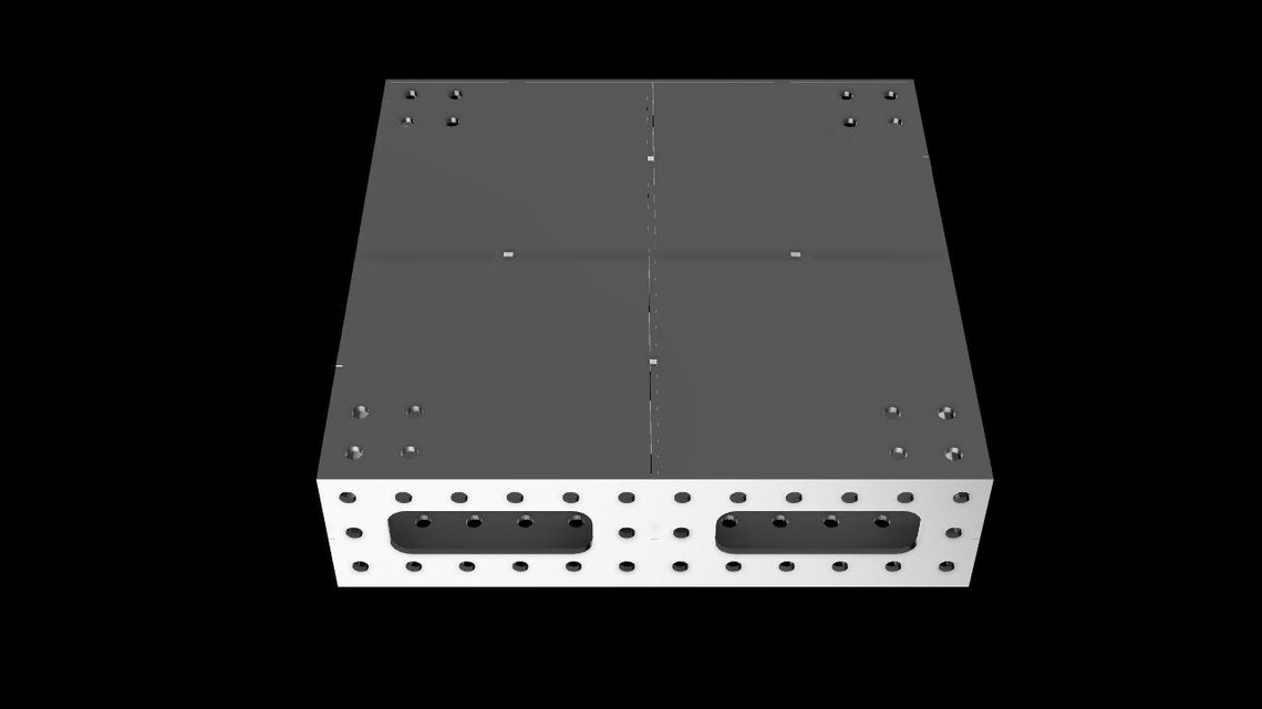Welding Fabrication Block Table 2'x2' STEP/DXF FILE - Etsy