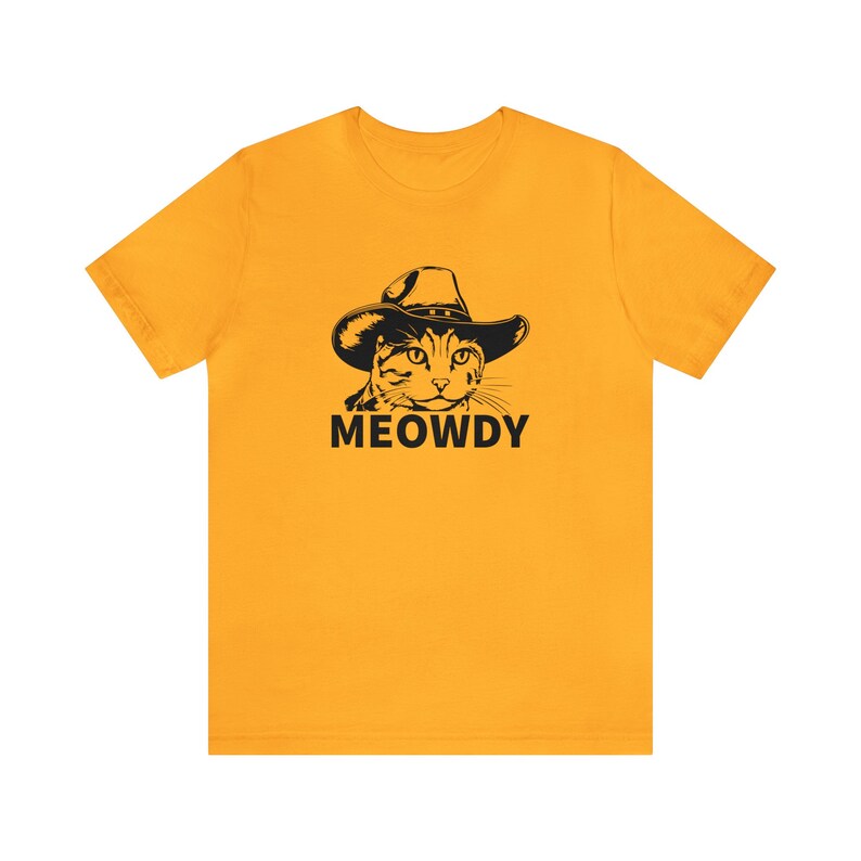 Meowdy Cowboy Hat Cat Tshirt | Cat Meme Tee | Western | Texas | Meowdy ...