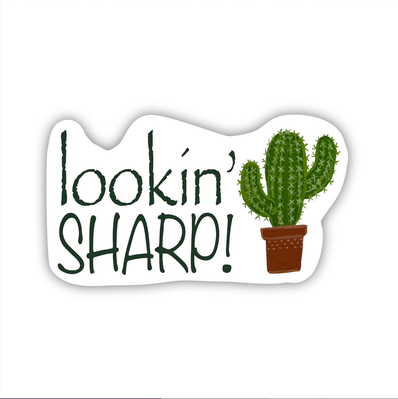Cactus Sticker Bundle Kit, Vinyl Waterproof Succulent Sayings Pack ...