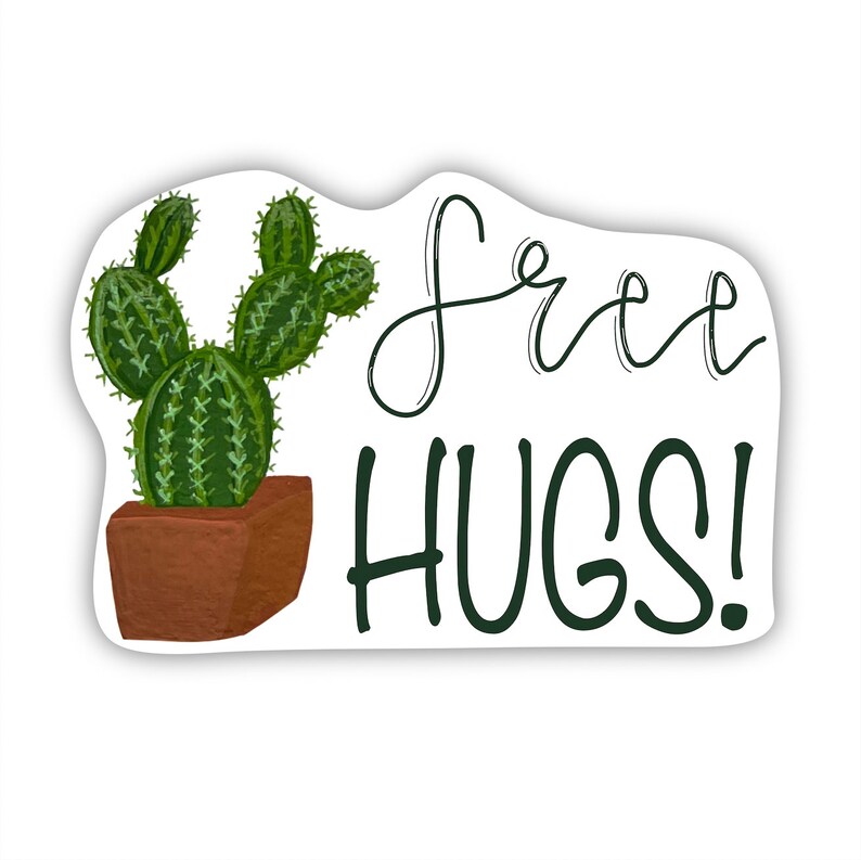 Cactus Sticker Bundle Kit, Vinyl Waterproof Succulent Sayings Pack ...