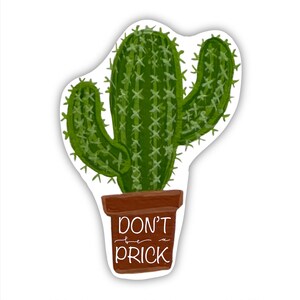 Cactus Sticker Bundle Kit, Vinyl Waterproof Succulent Sayings Pack ...