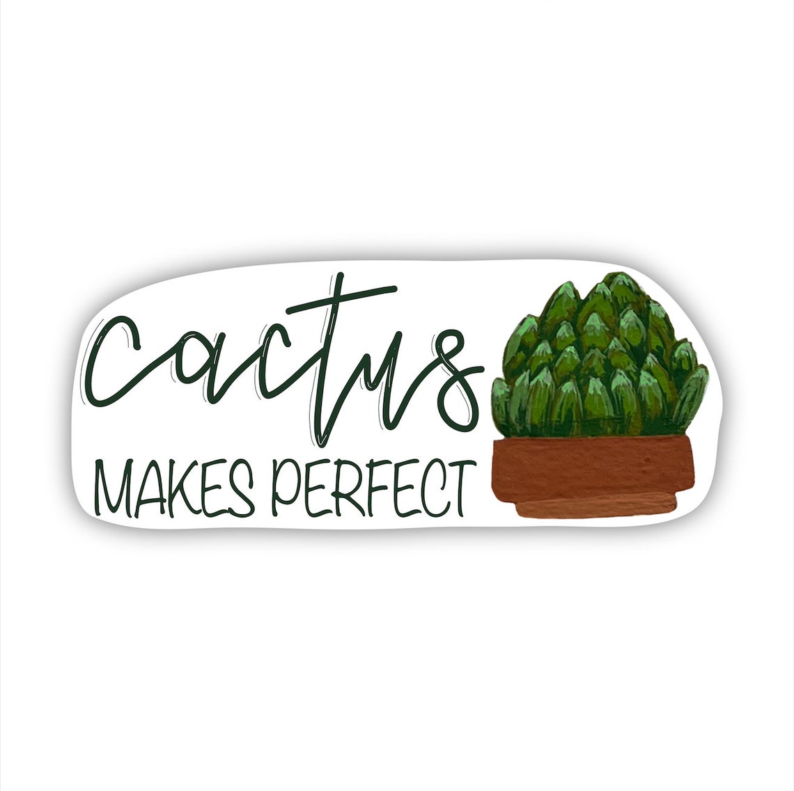 Cactus Sticker Bundle Kit, Vinyl Waterproof Succulent Sayings Pack ...