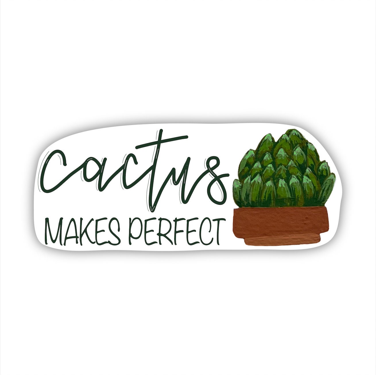 Cactus Sticker Bundle Kit, Vinyl Waterproof Succulent Sayings Pack ...