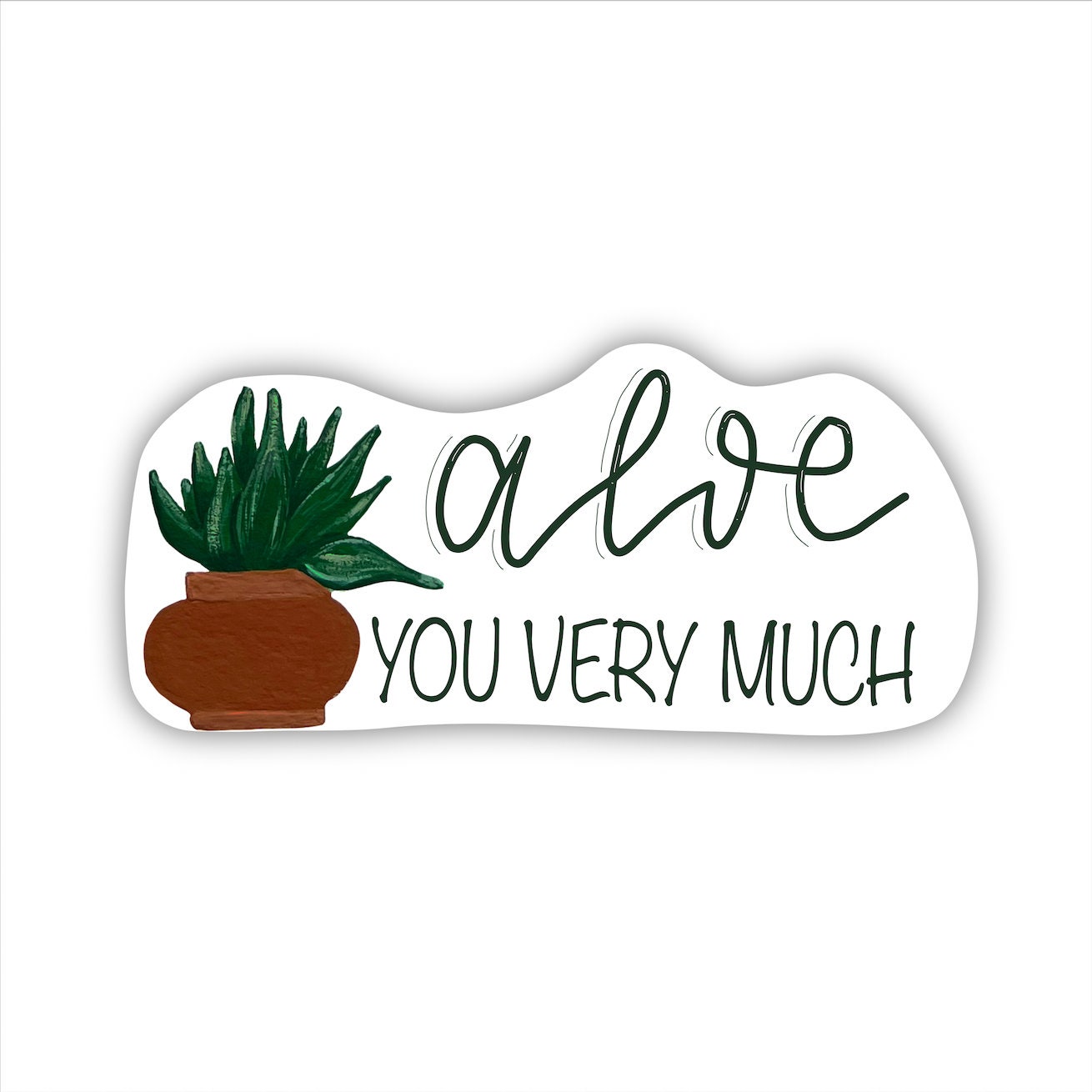 Cactus Sticker Bundle Kit, Vinyl Waterproof Succulent Sayings Pack ...