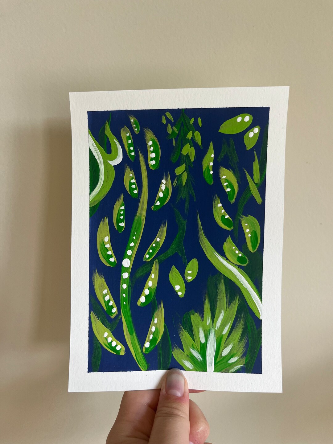 Abstract Leaves Painting - Etsy