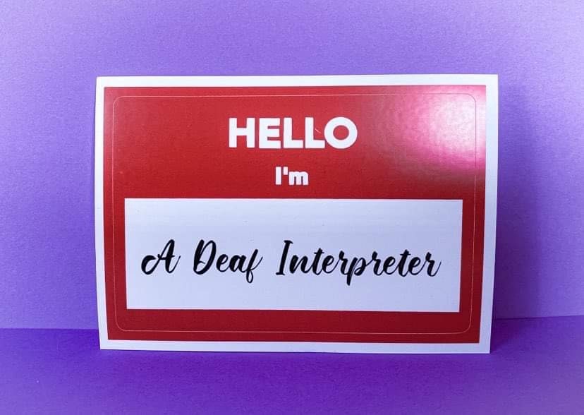 Hello I'm 'identity' Stickers / Deaf, Deafblind, Hard of Hearing, Deaf ...