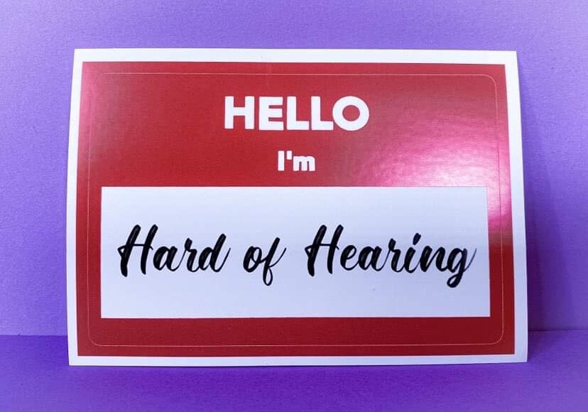 Hello I'm 'identity' Stickers / Deaf, Deafblind, Hard of Hearing, Deaf ...