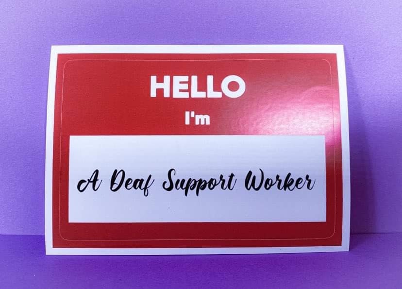Hello I'm 'identity' Stickers / Deaf, Deafblind, Hard of Hearing, Deaf ...