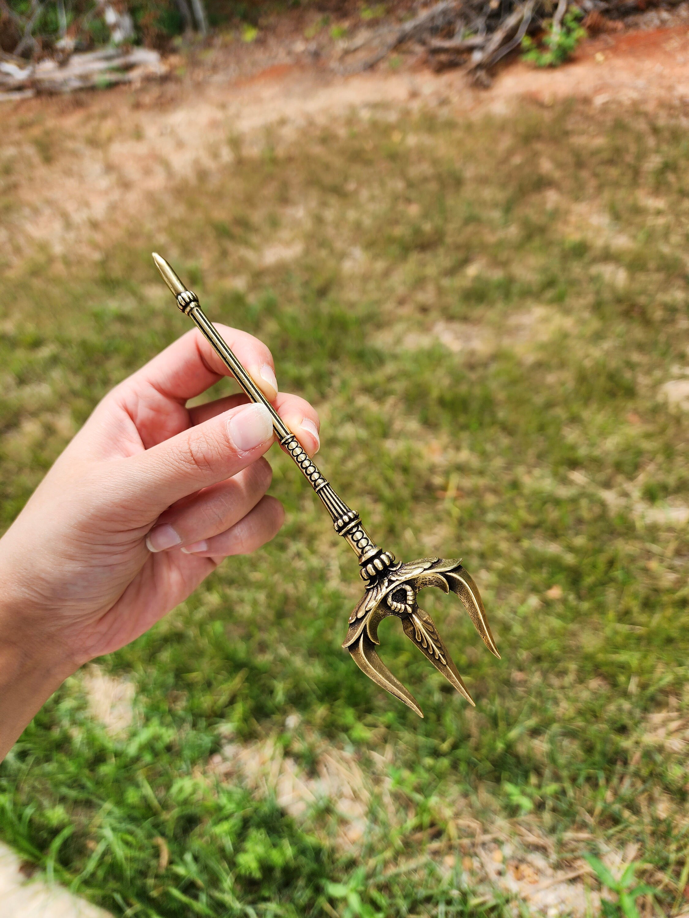 Vintage Copper Trident Spiritual Gifts for Her Greek - Etsy