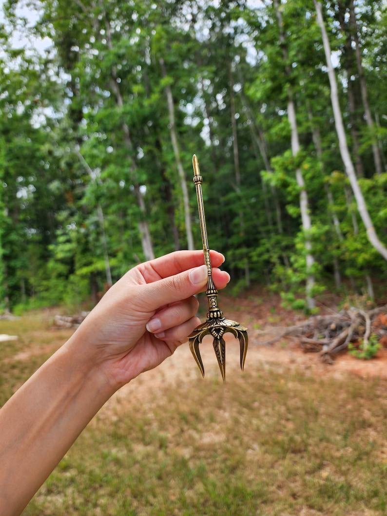 Vintage Copper Trident, Spiritual Gifts for Her, Greek Mythology Decor ...