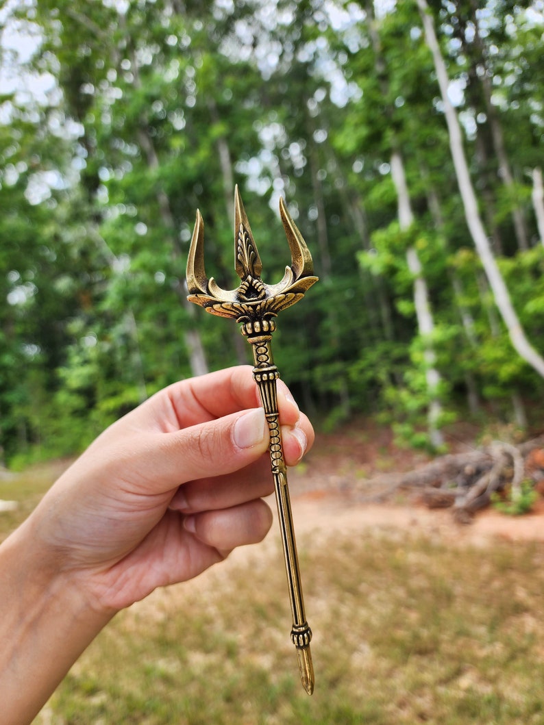 Vintage Copper Trident, Spiritual Gifts for Her, Greek Mythology Decor ...